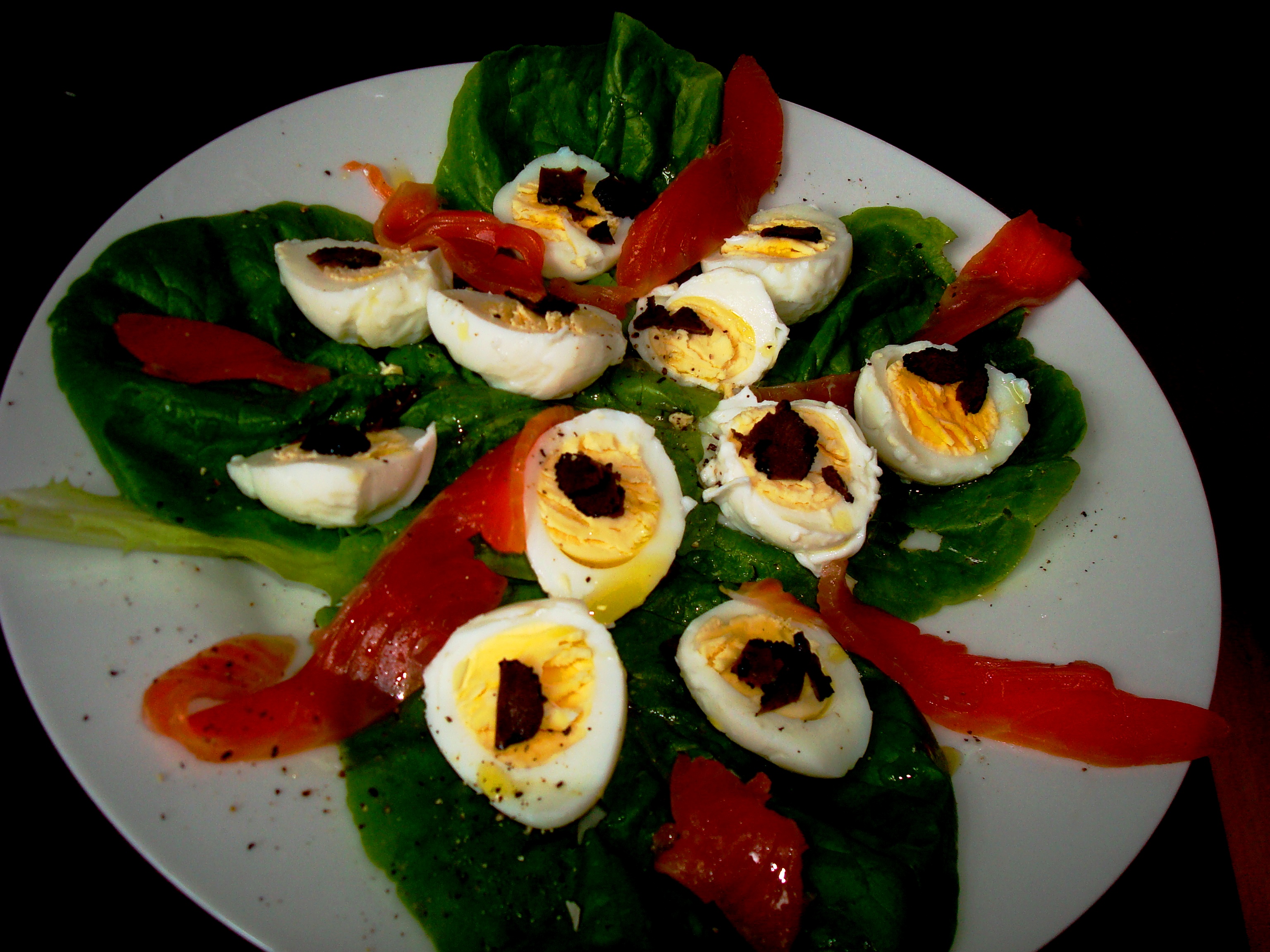 Quail Eggs with Truffle | Back Yard Farmer